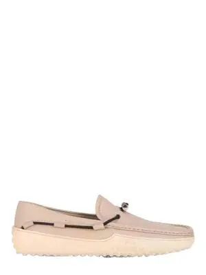 TOD'S Gommino Leather Loafers Neutrals