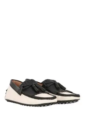 TOD'S Tassel-detail Fringed Loafers - Neutrals