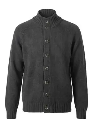Altea Ribbed-knit Button-up Cardigan - Grey