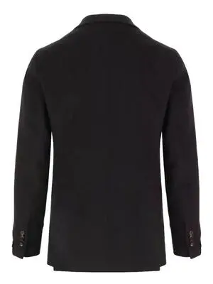 Tagliatore Single-breasted Notch-lapels Blazer - Black