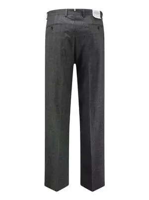 GERMANO 1952 Check-pattern Pleated Trousers - Grey