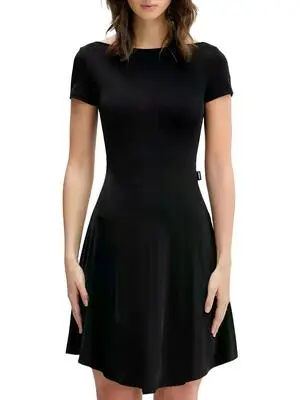 Vetements Open-back Bow-detail Mini Dress - Black