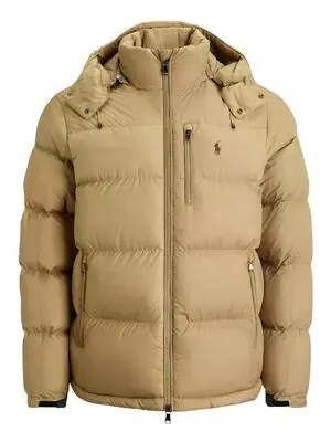 Polo Ralph Lauren Polo Ralph Lauren Quilted Down Jacket With Detachable Hood Brown