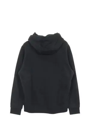 Burberry Logo Print Cotton Hoodie - Black