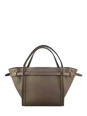 TOD'S T Signature Shopping Bag In Leather Small Brown