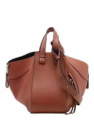 Loewe 2016 Small Leather Hammock Bag Satchel - Brown