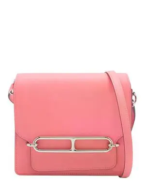 Hermès 2025 Mini Swift Sac Roulis 18 Crossbody Bag - Pink