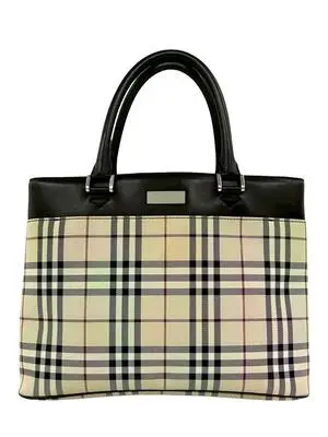 Burberry 1990-2000 House Check Canvas Handbag - Neutrals