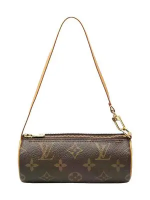 LOUIS VUITTON 1990-2010 Monogram Papillon Pochette Handbag - Brown