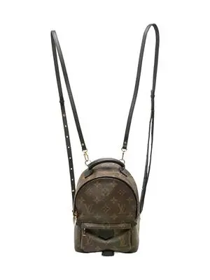 LOUIS VUITTON 2019 Monogram Mini Palm Springs Backpack - Brown