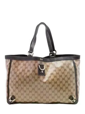 Gucci Gg Crystal Abbey D Ring Tote Bag - Neutrals