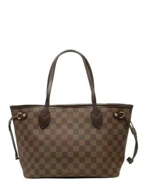 LOUIS VUITTON 2011 Damier Ebene Neverfull Pm Tote Bag - Brown