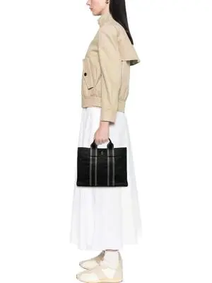 Hermès 1990-2000 Canvas Fourre Tout Pm Tote Bag - Black