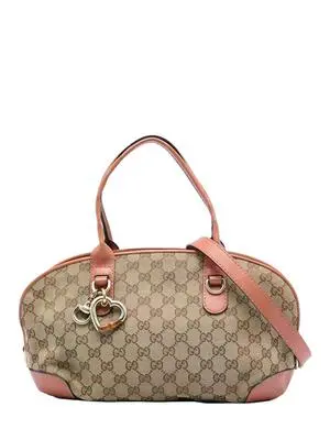 Gucci 2016-2026 Gg Canvas Heart Bit Satchel Neutrals