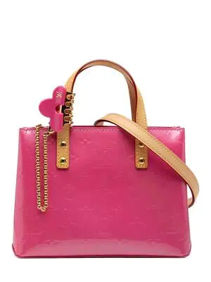 LOUIS VUITTON 2010-2026 Monogram Vernis Hairclip Reade Pm Satchel - Pink