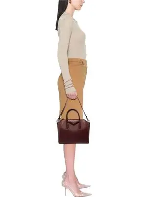 Givenchy 2014 Small Sugar Goatskin Antigona Satchel - Red
