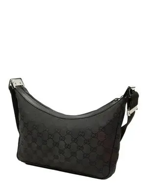 Gucci 2000-2015 Gg Canvas Crossbody Bag - Black