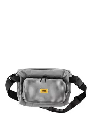 CRASH BAGGAGE Soft Dented-effect Belt Bag - Silver