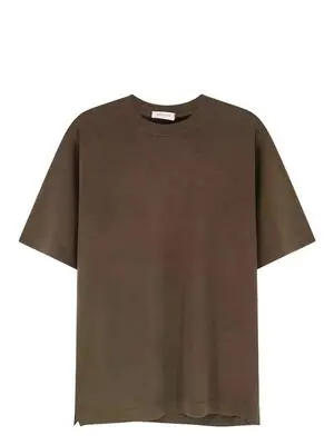 BRAMANI CASHMERE Crew-neck Short-sleeve T-shirt - Brown