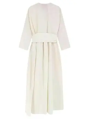 CO.GO Belted Flared Maxi Dress - Neutrals