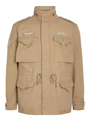 Polo Ralph Lauren Patch-appliquéd Cotton Field Jacket - Khaki