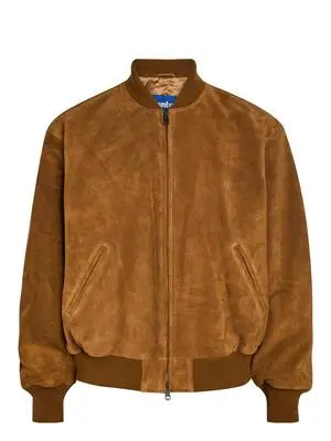 PICANTE Suede Bomber Jacket - Brown