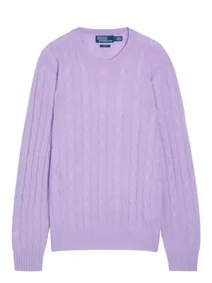Polo Ralph Lauren Cable-knit Cashmere Jumper - Purple
