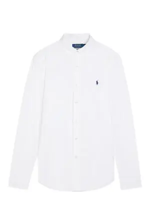 Polo Ralph Lauren Logo-embroidered Stretch-cotton Shirt - White