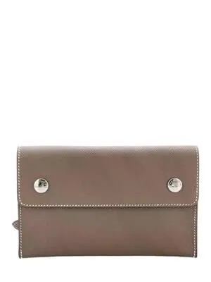 Hermès Hermesnap Wallet Bag Epsom Crossbody Bag - Grey