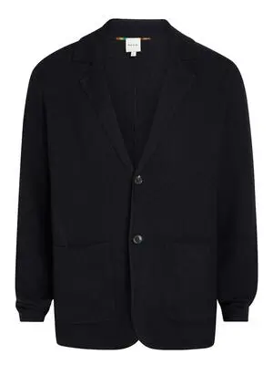 Paul Smith Blazer Merino Wool Cardigan - Navy