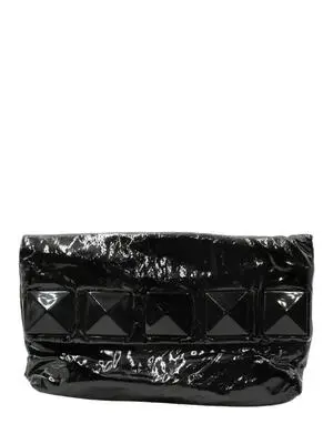 Marc Jacobs Studded Leather Clutch Bag - Black