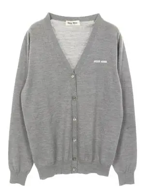 Miu Miu 2010s Wool Cardigan - Grey