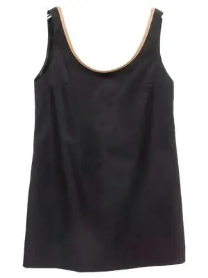 Prada Re-nylon Logo Plaque Mini Dress - Black