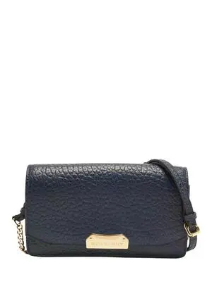 Burberry Leather Crossbody Bag - Blue
