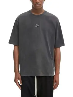 Filling Pieces Logo-patch Cotton T-shirt - Grey