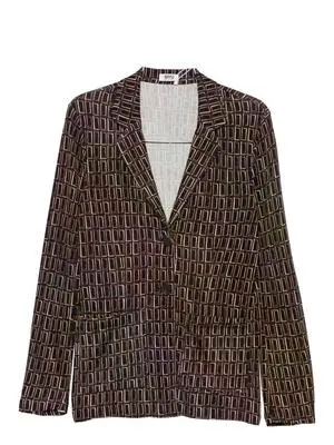 SIYU Geometric-print Blazer