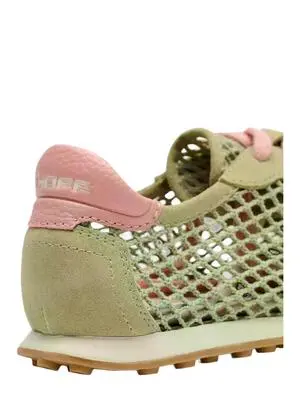 HOFF Bridge Fishnet Mesh Panelled Sneakers - Green
