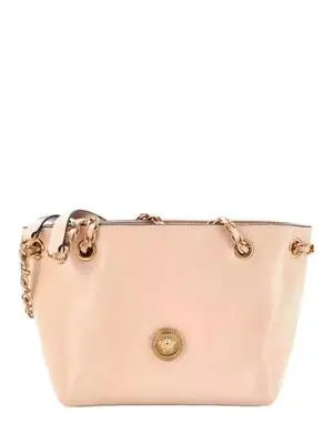 Versace Medusa Icon Chain Leather Mini Tote Bag - Neutrals