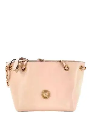 Versace Medusa Icon Chain Leather Mini Tote Bag - Neutrals