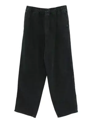 American Vintage Charcoal Faded Effect Track Pants - Black