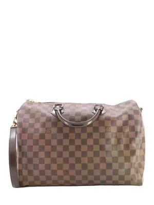 LOUIS VUITTON Louis Vuitton Speedy Bandouliere Satchel Brown