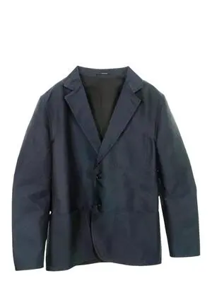 Hermès 2010s Dot-pattern Reversible Blazer - Blue