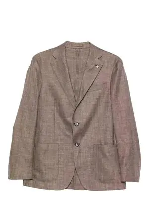L.B.M. 1911 Single-breasted Notched-lapel Jacket - Brown