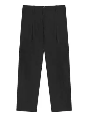 NINE:INTHE:MORNING Pleated Straight-leg Trousers - Black