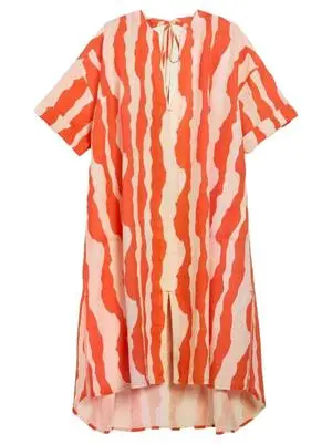 OAS COMPANY Abstract-pattern Tie-back Dress