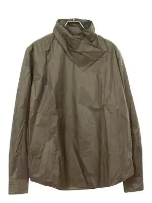 Hermès Sellier Button Long-sleeve Cotton Pullover Shirt - Green