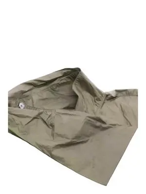 Hermès Sellier Button Long-sleeve Cotton Pullover Shirt - Green