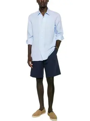 Zegna Straight-leg Shorts - Blue