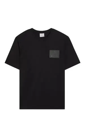 AN-Y1 Carlifto Logo Stretch-cotton T-shirt - Black