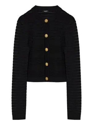 Balmain Long-sleeved Knitwear - Black